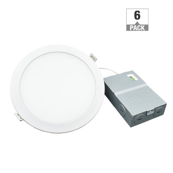 ETI LIGHTING Altair 6 in. Canless Downlight Integrated LED Recessed ...