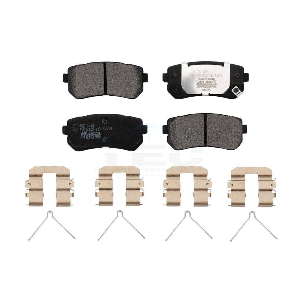 TEC Rear Ceramic Disc Brake Pads For Hyundai Sonata Kia Optima TEC-1829 ...