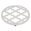 Home Basics Lattice Collection Cast Iron White Trivet HDC50631 - The ...