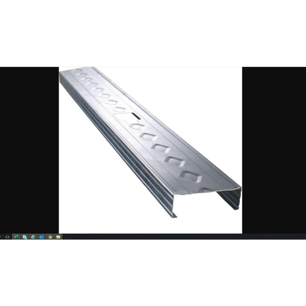 ClarkDietrich 6 in. x 10 ft. 16-Gauge Structural Galvanized Steel Track ...