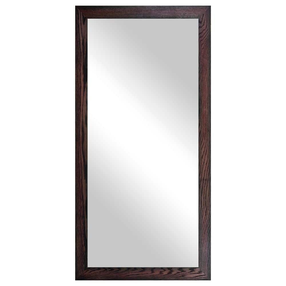 Rayne Mirrors Large Tall (33 in. W x 78 in. H) Wooden Black Cherry ...