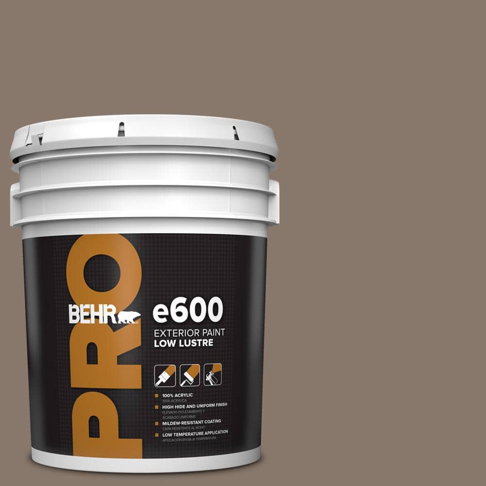 BEHR PRO 5 gal. #MQ2-38 Grizzly Low Luster Exterior Paint PR62305 - The ...