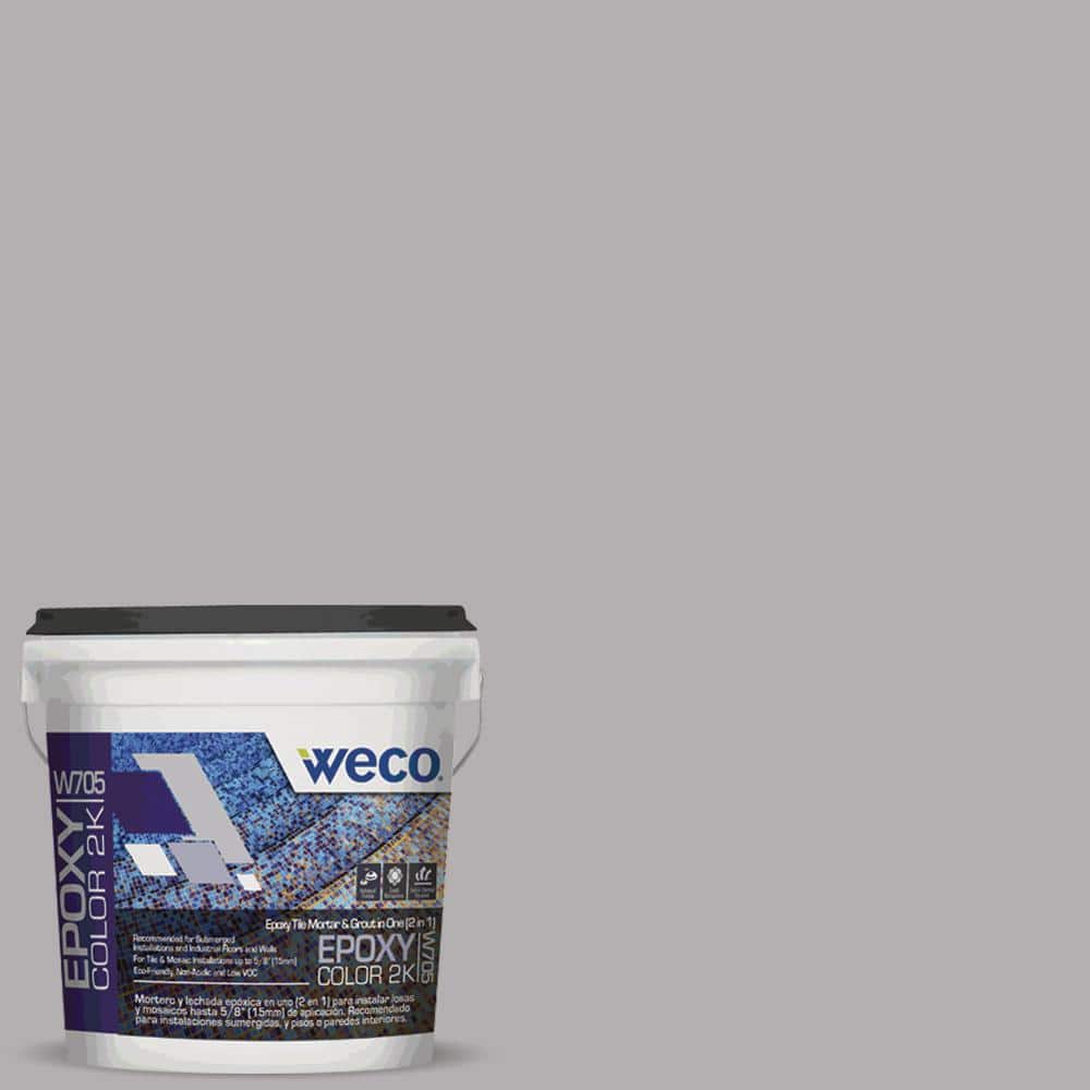 WECO W-705 Epoxy Color 2K Cement Gray 1-gal. Stain and Chemical ...