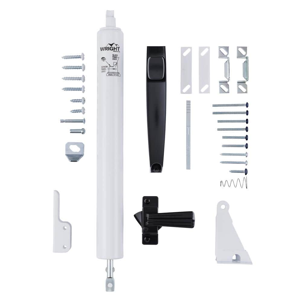Wright Products Combo Kit Black Latch with White Closer V1033BL-WH ...