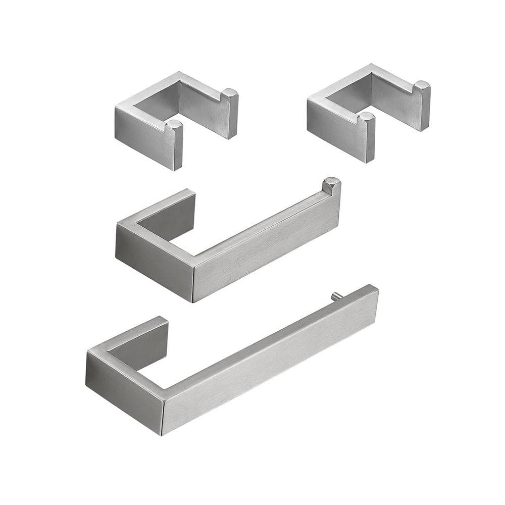 ATKING Wall Mounted 4-Piece Bath Hardware Set with Hand Towel Holder ...