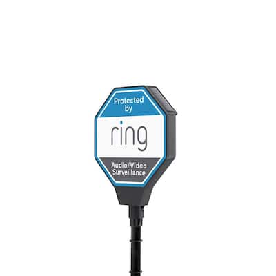 Ring Smart Lighting Black Motion Activated Solar Outdoor Integrated LED ...