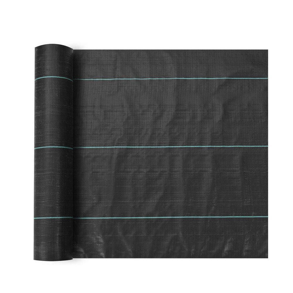 13 ft. W x 108 ft. L Heavy plastic Duty Weed Barrier Landscape Fabric ...