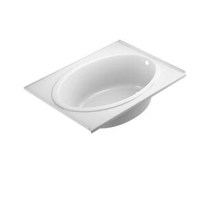 JACUZZI NOVA 60 in. x 42 in. Acrylic Left-Hand Drain Rectangular Drop ...