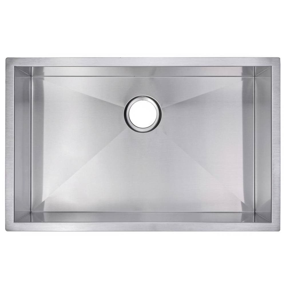 Water Creation Undermount Stainless Steel 30 in. Single Bowl Kitchen ...
