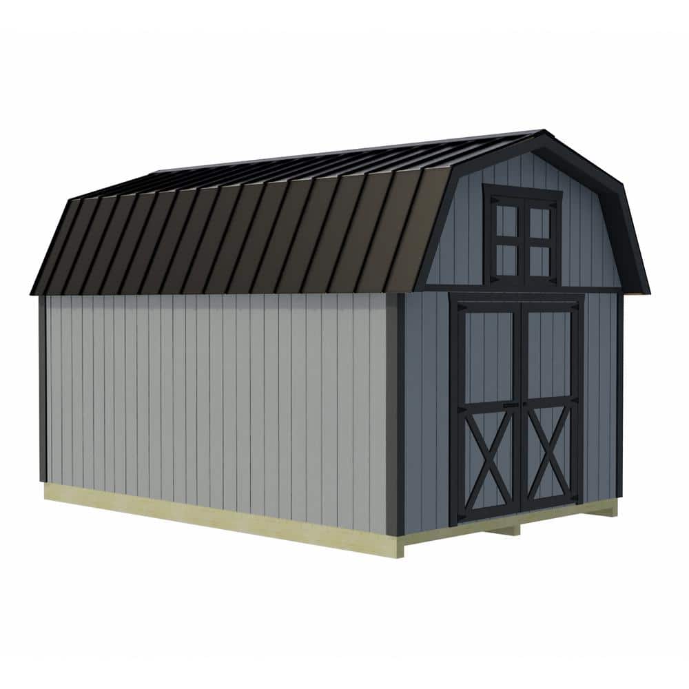 Best Barns Craftsman's Cove 10 ft. x 16 ft. Wood Barn Kit with Loft and ...