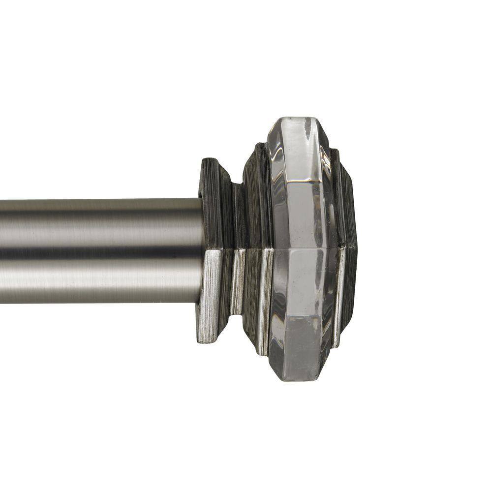 Art Decor 48 - 84 in. Telescoping Single Curtain Rod Kit in Antique ...