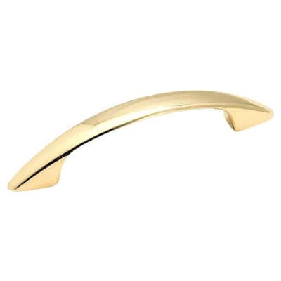 Amerock Allison 1-3/4 in. (44 mm) Polished Brass Cabinet Knob Backplate ...