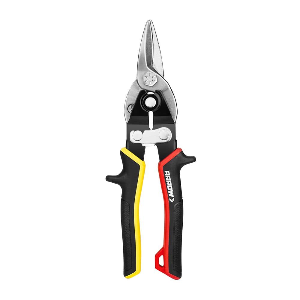 Arrow Fastener 8 in. Straight-Cut, Force Saving Aviation Snips AHT01016 ...