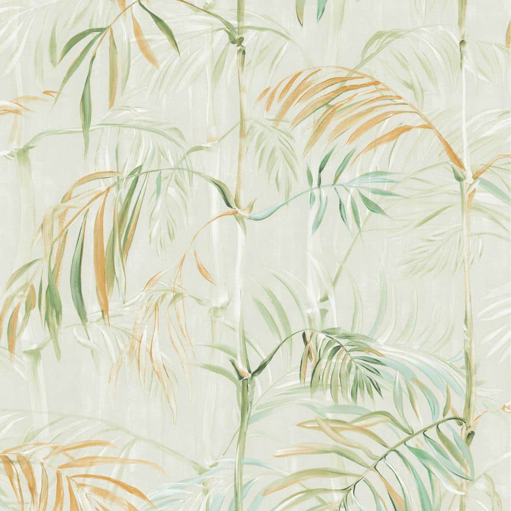Tempaper Sage Bamboo Gardens Unpasted Wallpaper Roll (Covers 56 sq. ft ...