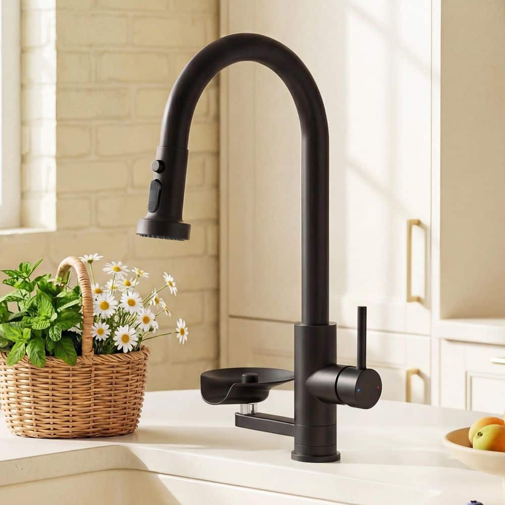 Reviews for Fun Orange 17.7 in. Single-Handle 3-in-1 Kitchen Faucet ...