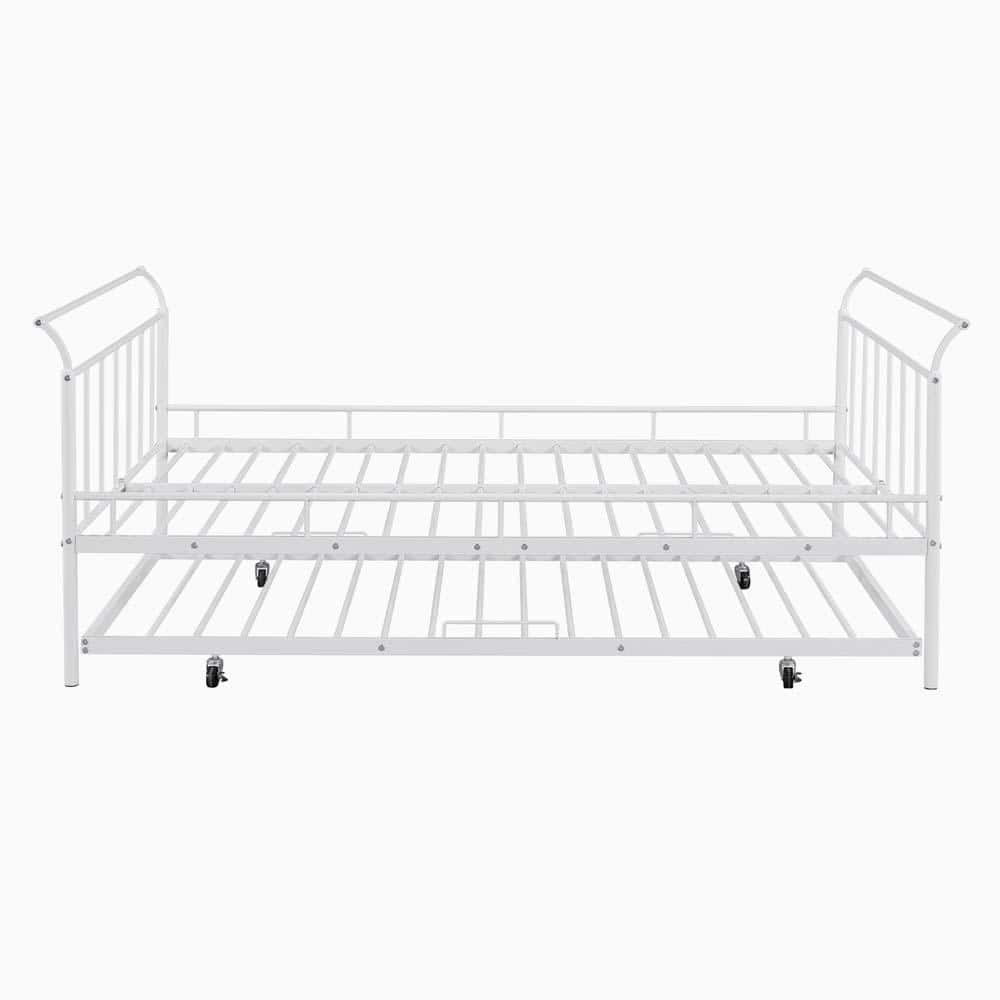 wetiny White Full Platform Bed D-MF314055AAK - The Home Depot
