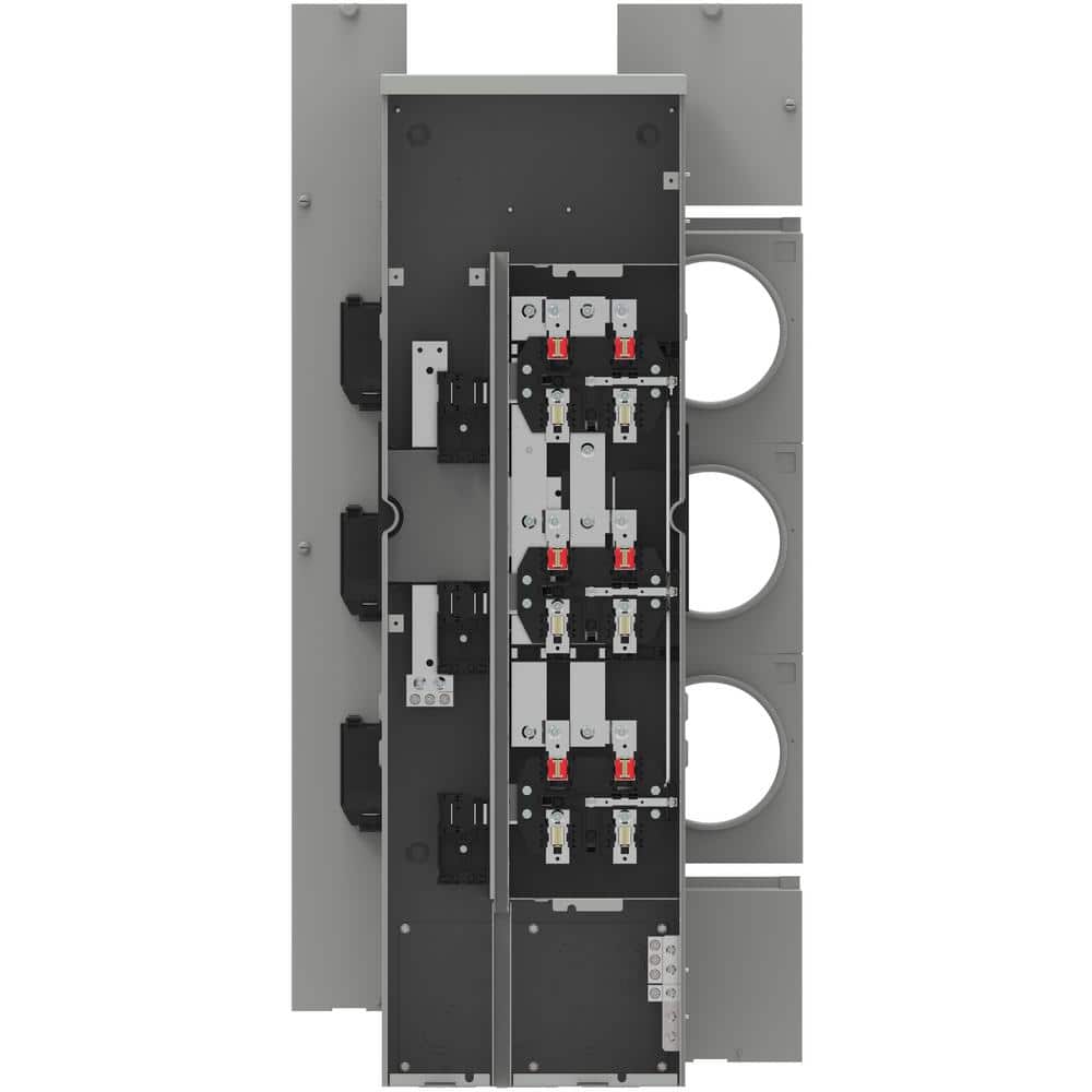 Siemens Outdoor 125 Amp, 4 Jaw, 3 Position, Ring Type Residential Meter ...