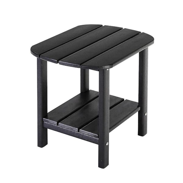 Oval double-layer Side Table, Outdoor Side Tables, End Tables for Patio ...