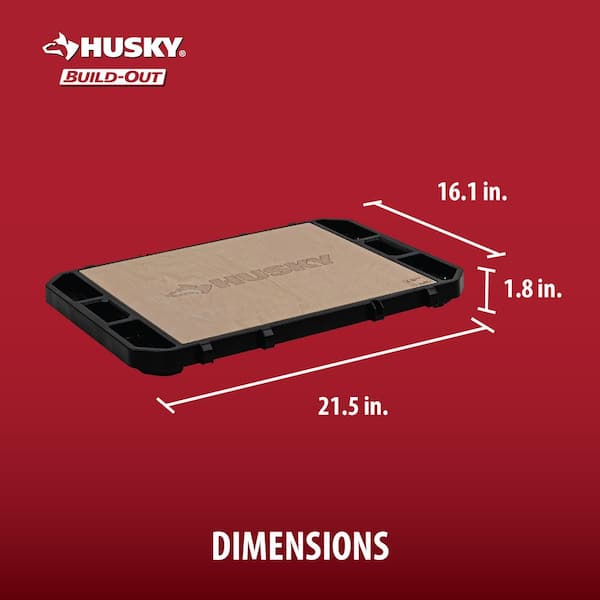 Husky Build-Out 23 in. Modular Tool Storage Workbench Top HKY22851ST ...