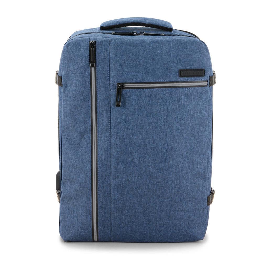 Travel Select Grayville 16.5 in. Navy Multi-Functional Expandable Tech ...