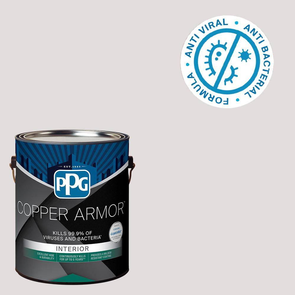 COPPER ARMOR 1 gal. PPG1014-3 Silver Screen Semi-Gloss Antiviral and ...