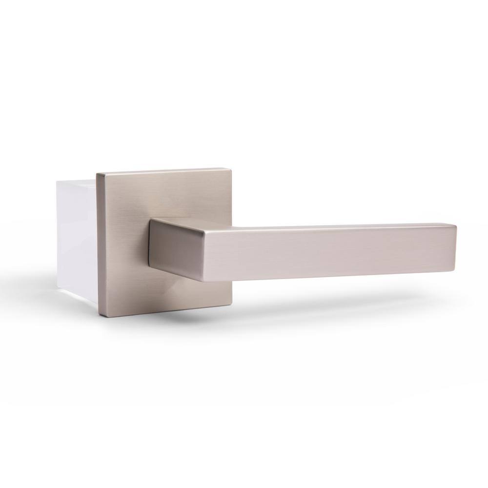 McBowery Allen Satin Nickel Privacy Bed/Bath Modern Door Handle (Left ...