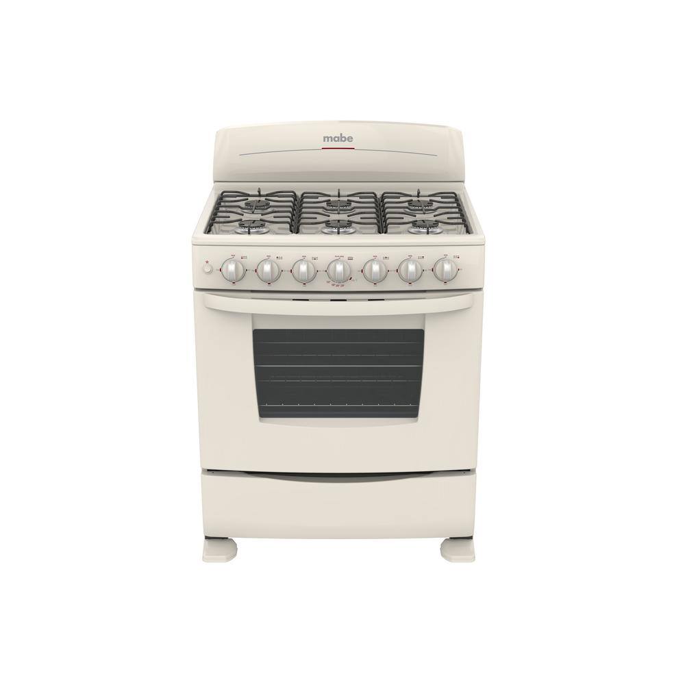 Mabe 30 in. 4.8 cu. ft. Gas Range in Almond JEM7650LLE - The Home Depot