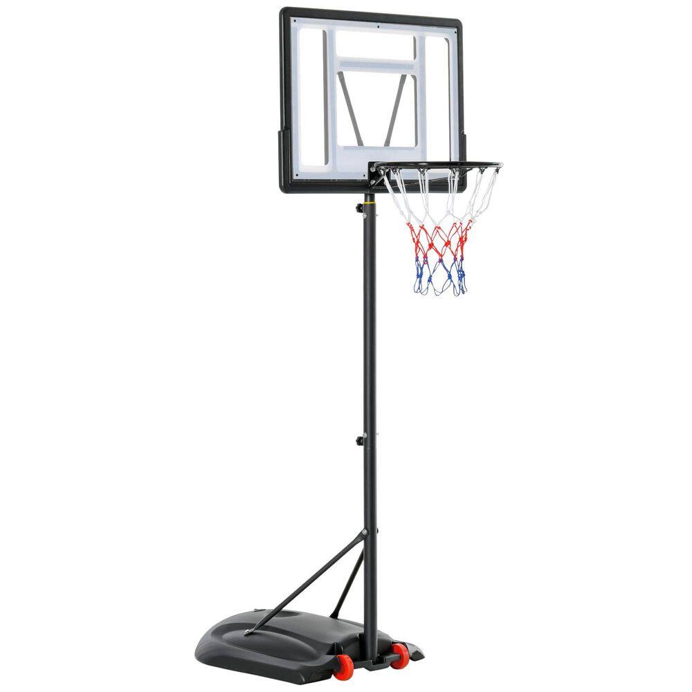Huluwat 5.5 ft. to 7.5 ft. H Adjustment Portable Poolside Basketball ...