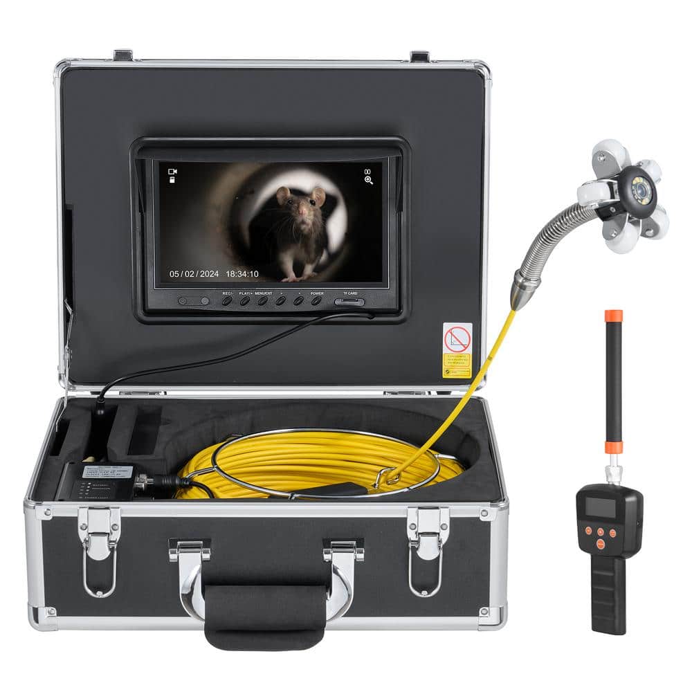 SKYSHALO Sewer Camera with 512 Hz Locator, 98 ft./30 m, 9 in. Drain ...