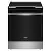 Whirlpool 30 in. 4 Elements Slide-In Induction Range in Fingerprint ...