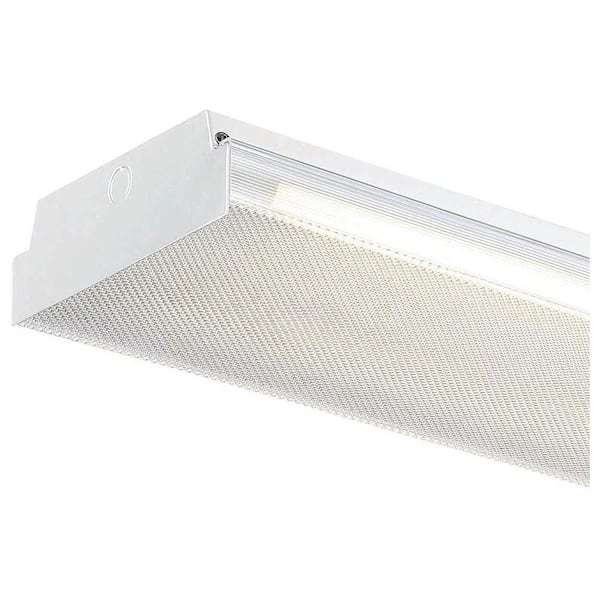 EnviroLite 4 ft. x 9 in. 25-Watt 2-Light White LED MV Wraparound Light ... EnviroLite 4 ft. x 9 in. 25-Watt 2-Light White LED MV Wraparound Light ...