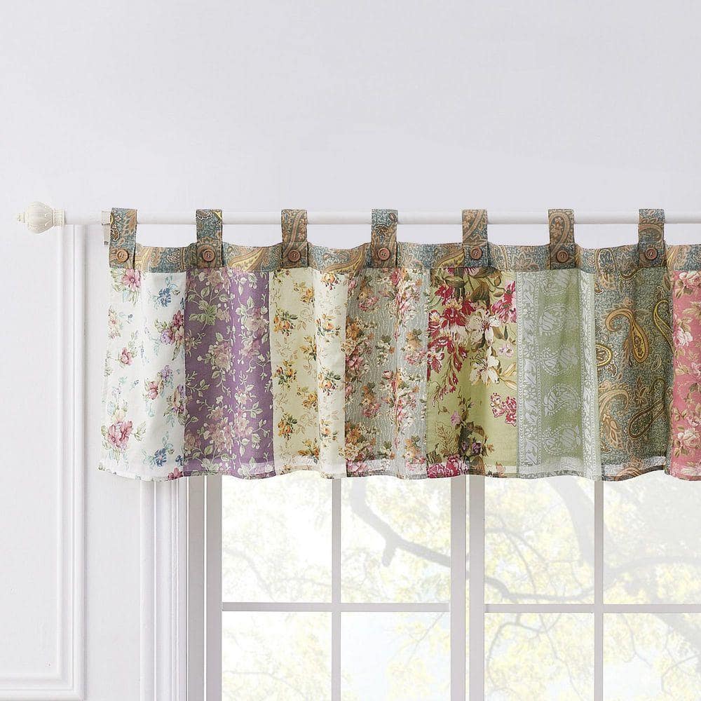Blooming Prairie 21 in. L Cotton Valance in Multi GL-0809CV1 - The Home ...