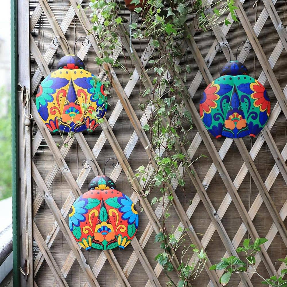 3 Pack, Ladybugs Wall Art Decor Hangin, 9.5 in. x 12.6 in, Muticolored ...