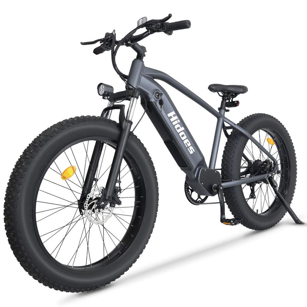 Wildaven 26 in. 1200-Watt Electric Mountain Bike w/48-Volt 17.5AH Long ...