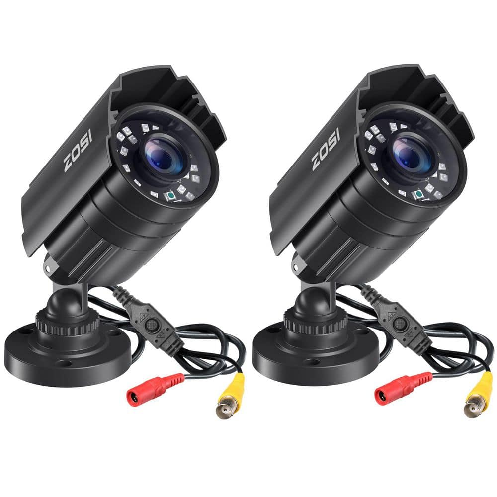 ZOSI 2Pcs 1080P CCTV Hardwired Outdoor Home Security Cameras 4 in 1 HD ...