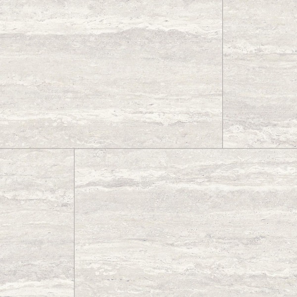 Giorbello American Travertine Ivory 24 in. x 48 in. Chiseled 3D ...