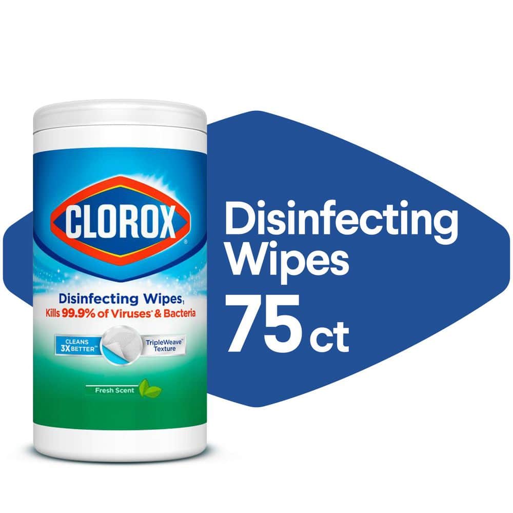 Clorox 75-Count Fresh Scent Bleach Free Disinfecting Cleaning Wipes ...