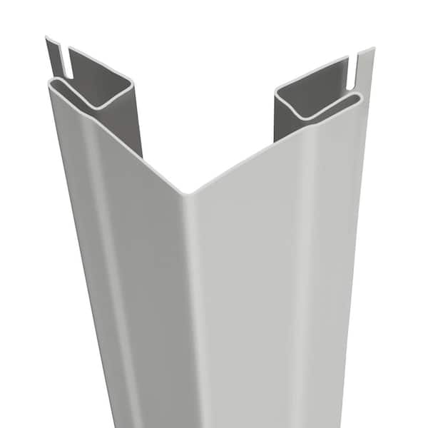 Wolverine 3/4 in. x 3-1/3 in. x 10 ft. Ash Gray Vinyl Outside Corner ...