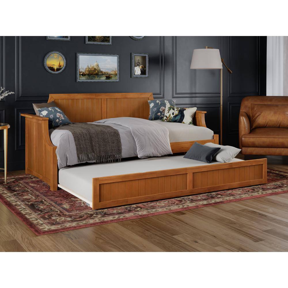 AFI Cambridge Light Toffee Natural Bronze Twin Solid Wood Daybed with ...
