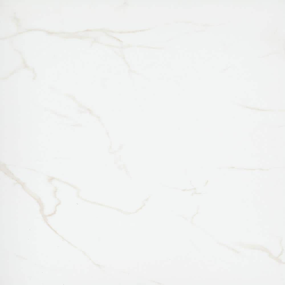 EMSER TILE Contessa Oro 23.43 in. x 23.43 in. Polished Marble Look ...