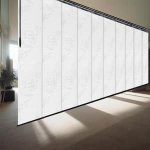 EMOH Alabaster 120 in. - 218 in. W x 116 in. L Adjustable 10-Panel ...