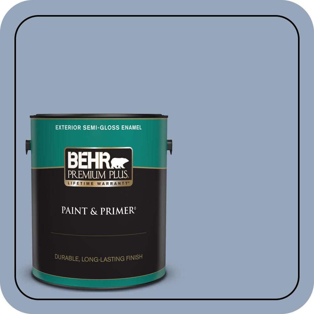 BEHR PREMIUM PLUS 1 gal. #590F-4 Cloudberry Semi-Gloss Enamel Exterior ...