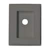 Novik 5.25 in. x 7 in. Recessed Split Block in Charcoal Gray (Overall ...