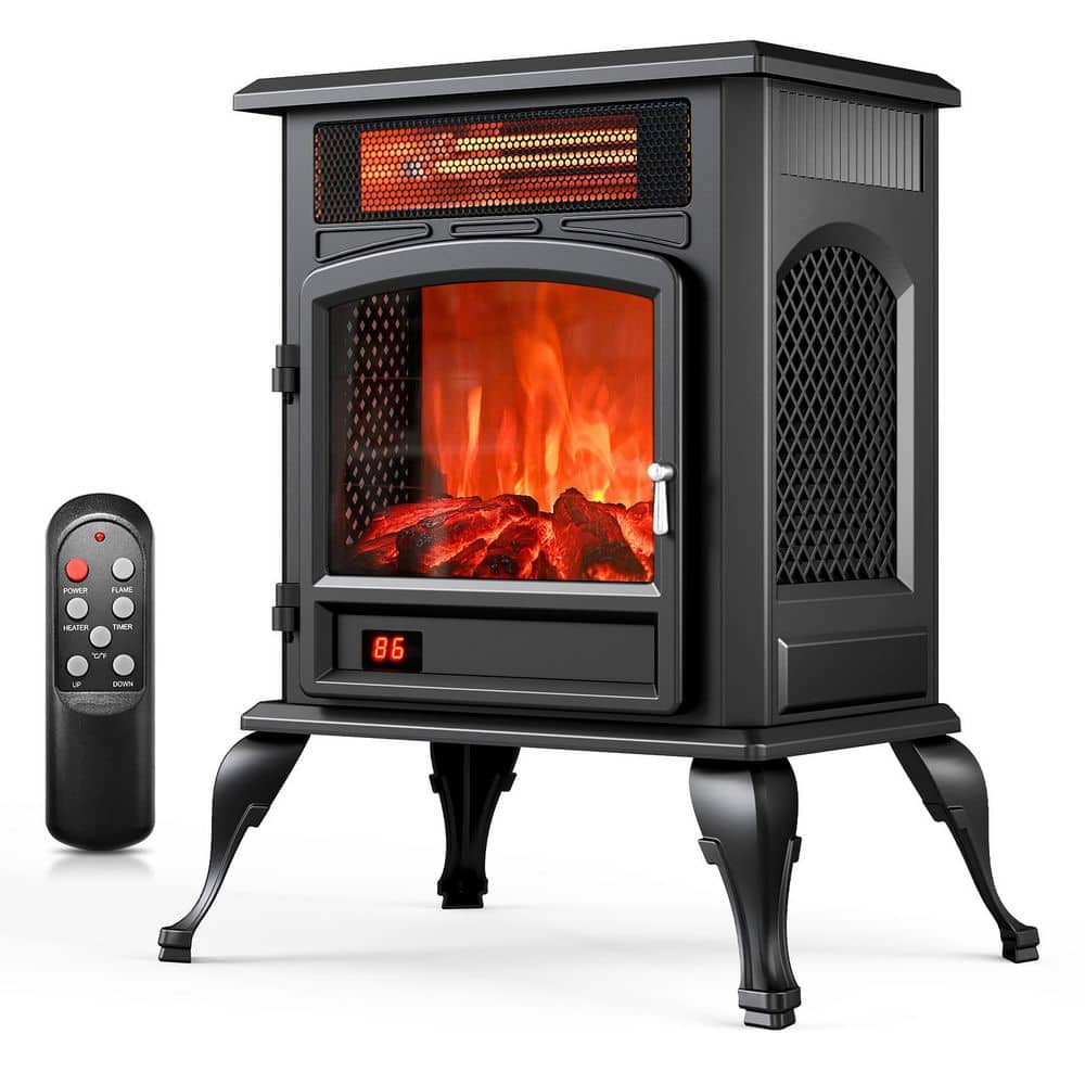ETUST worthy of trust 1500W Electric Fireplace Stove Heater, Radiant ...