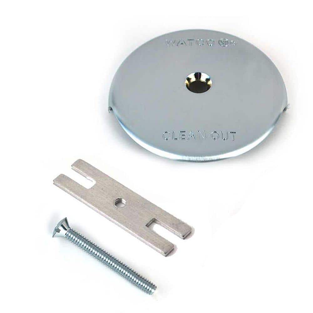 Watco 1-Hole Bathtub Overflow Plate Kit in Chrome Plated 18003-CP - The ...
