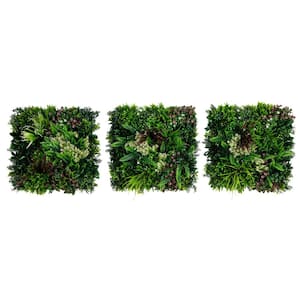 GREENLINE ARTIFICIAL GRASS 20 in. x 20 in. Wild Ivy Artificial Hedge ...