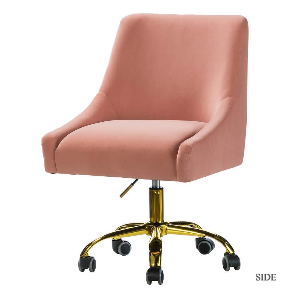 JAYDEN CREATION Carina Pink Swivel Task Chair OFM0006-PINK - The Home Depot