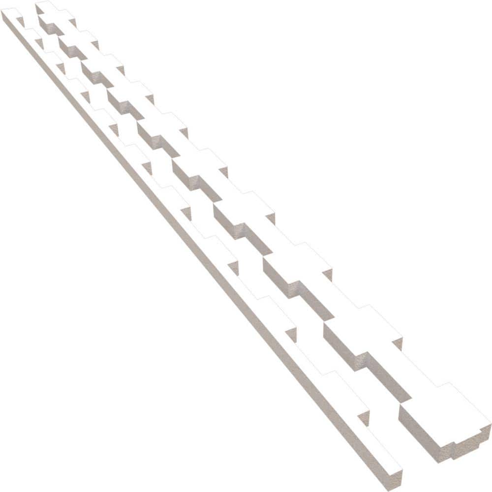 Ekena Millwork Midland 47 in. H x 0.75 in. W Slatwall Panels in PVC 30 ...