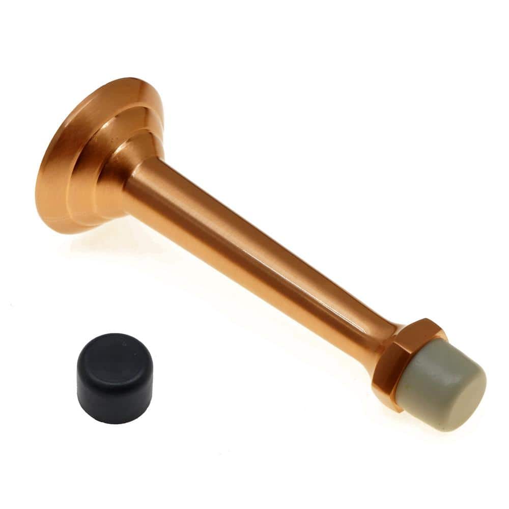 idh by St. Simons 3-3/4 in. Solid Brass Fancy 3-Ring Base Door Stop in ...