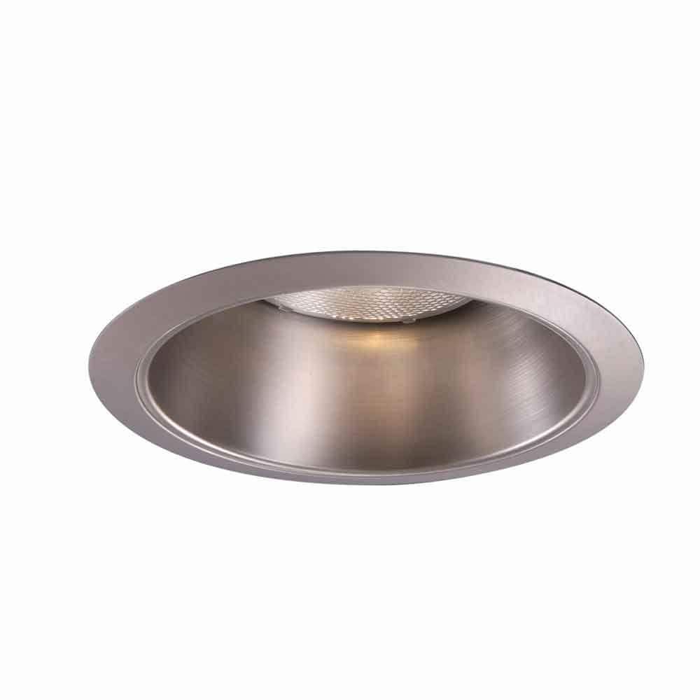 HALO 6 in. Satin Nickel Recessed Ceiling Light Reflector Cone Trim ...